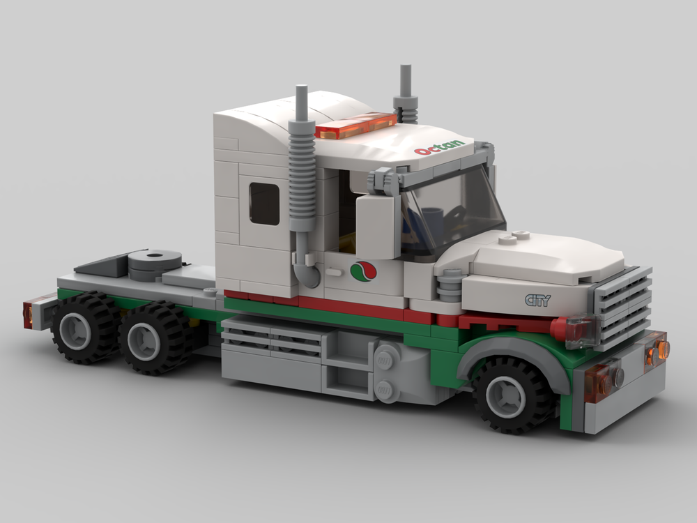Lego Moc Octan Truck And Flatbed Trailer By Haulingbricks Rebrickable