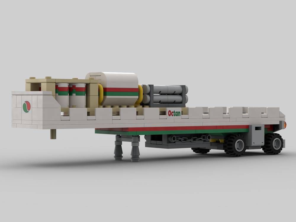 Lego Moc Octan Truck And Flatbed Trailer By Haulingbricks Rebrickable