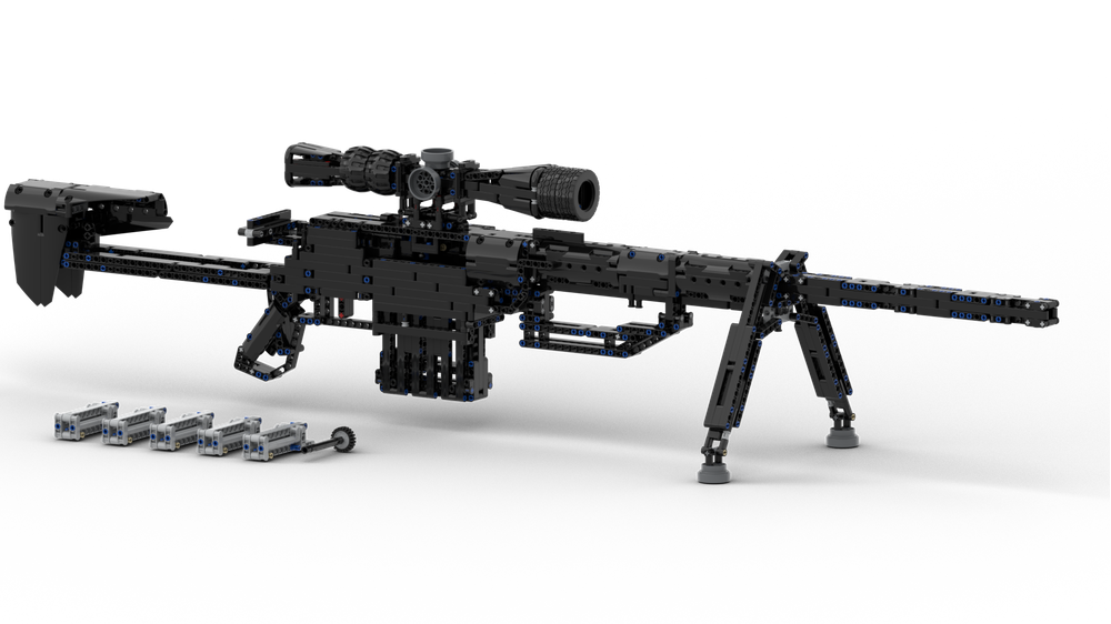 Lego Moc Sniper Cheytac M200 By Romaulait Rebrickable Build With Lego