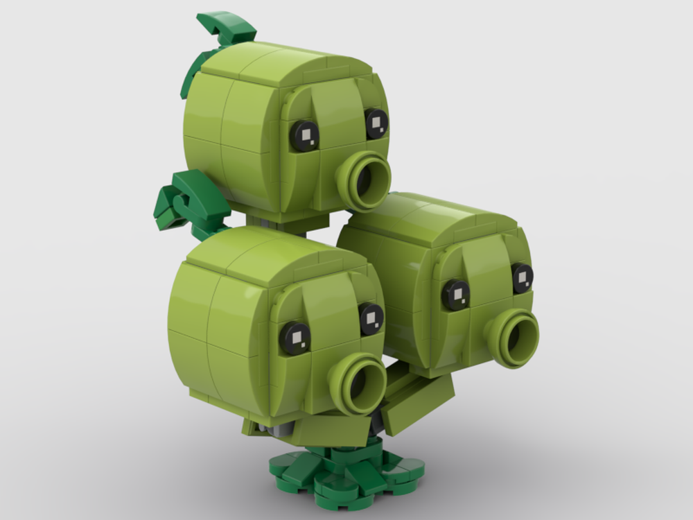 LEGO MOC PVZ 2 Threepeater by EXCALIBURtheONE | Rebrickable - Build ...