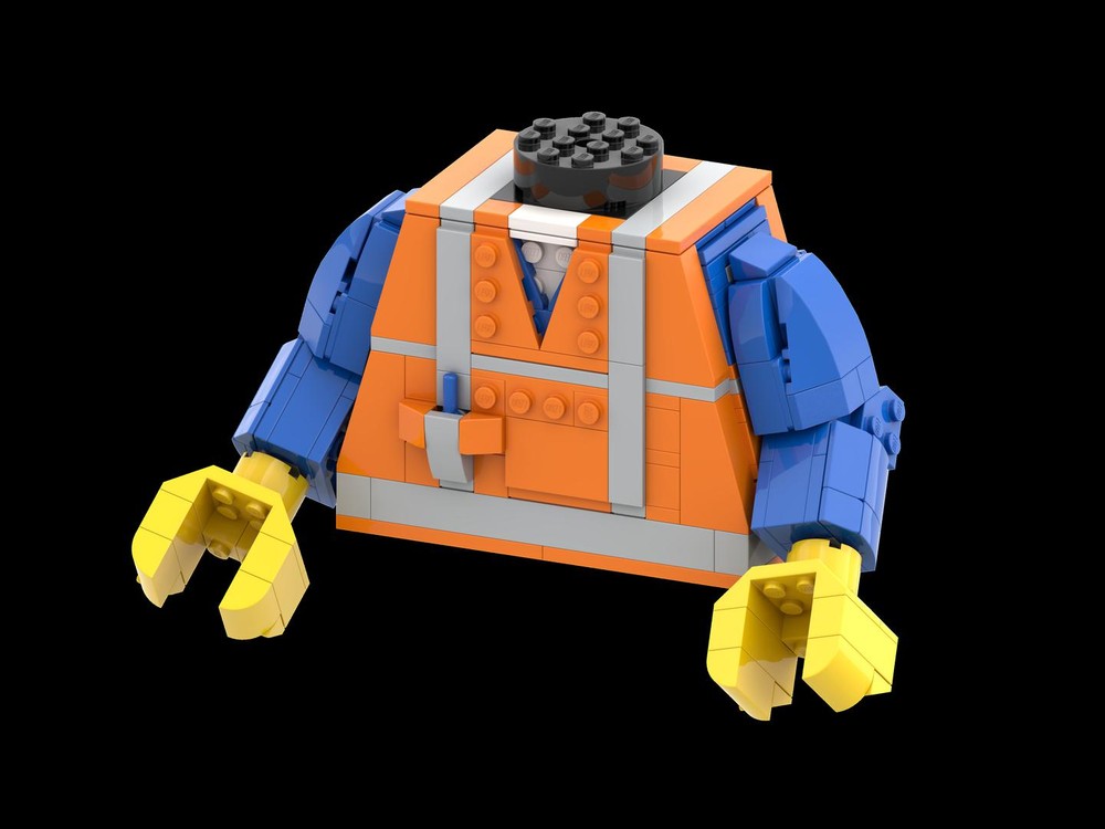 LEGO MOC Up-Scaled LEGO Minifigure Torso Emmet Edition by ZTBricks ...