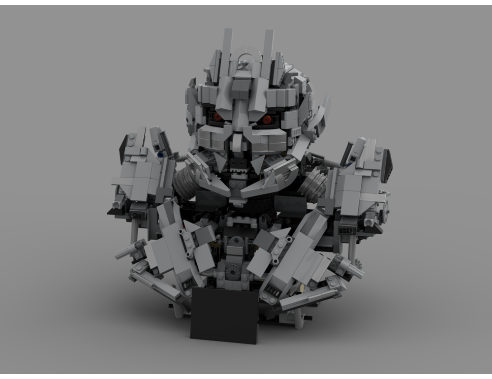 Lego Moc Megatron Movie Bust Transformers By Creationcaravan Brad