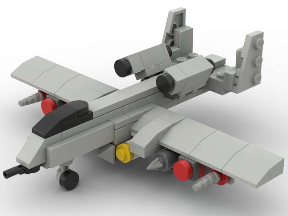 LEGO MOC A-10 Thunderbolt ("Warthog") mini v7 [Remastered] by meregt ...