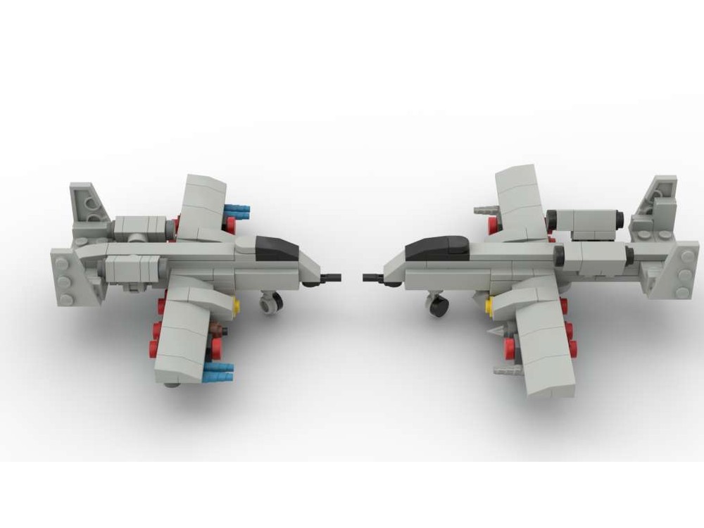 LEGO MOC A-10 Thunderbolt ("Warthog") mini v7 [Remastered] by meregt ...
