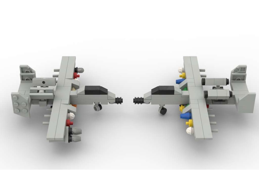 LEGO MOC A-10 Thunderbolt ("Warthog") mini v8 [Remastered] by meregt ...