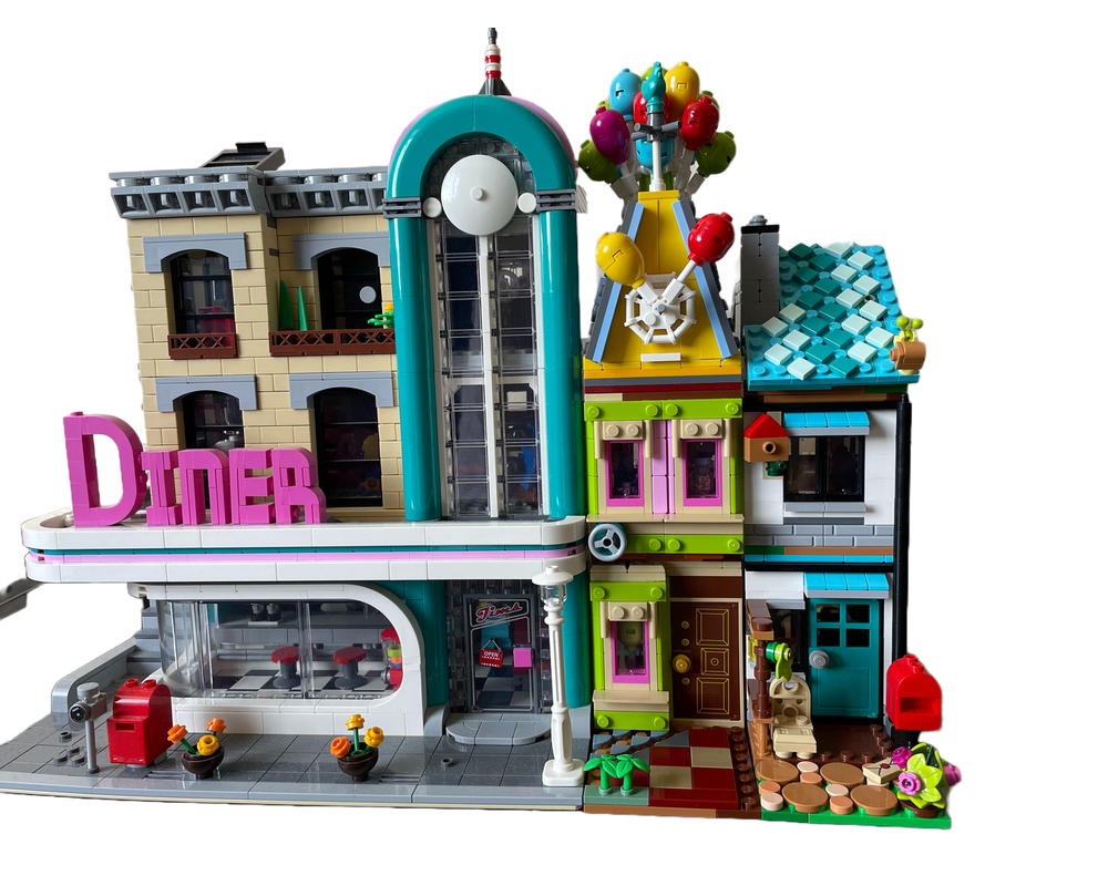 LEGO MOC Balloon Store Modular Alternate build of 43217 Up House by re ...