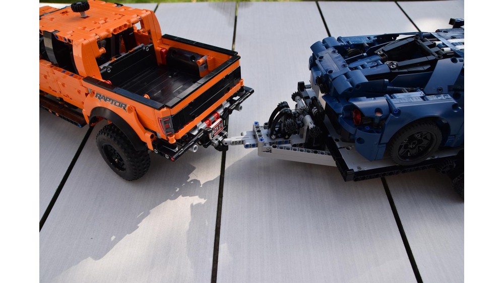 LEGO MOC Car Trailer Ford Raptor (42126) with the Fordt GT (42154) on ...