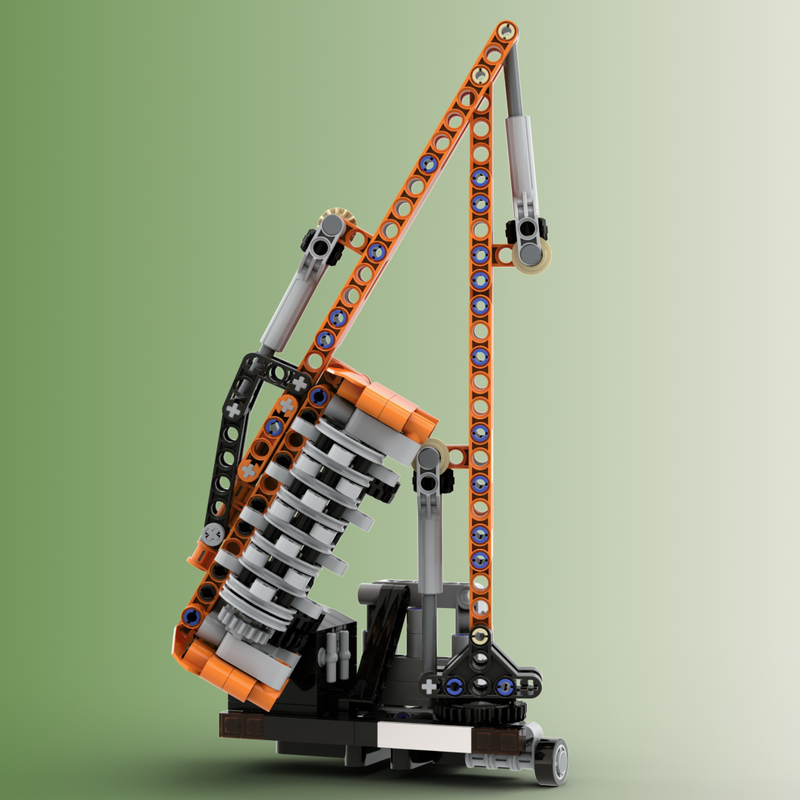 LEGO MOC Boom mower by OldOlneyLego | Rebrickable - Build with LEGO