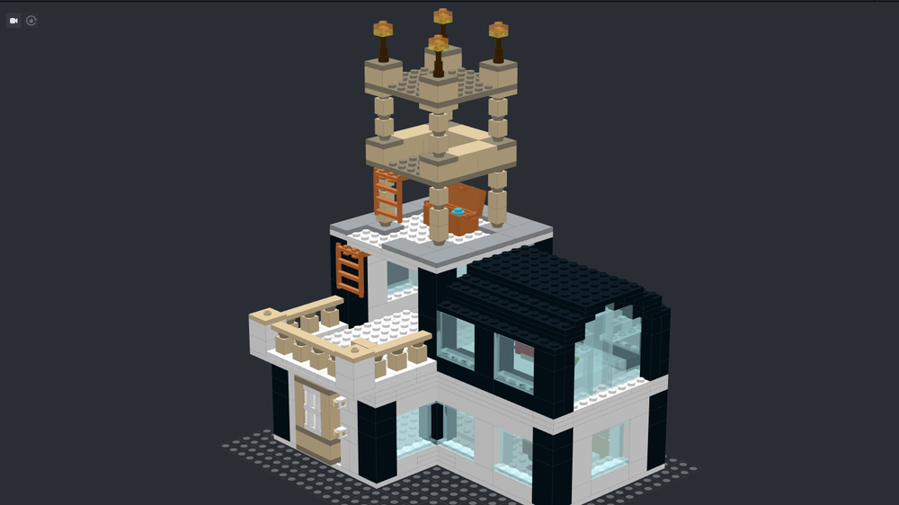 LEGO MOC Modern Minecraft Base-challenge e2s2 by ConsiderANapkin ...