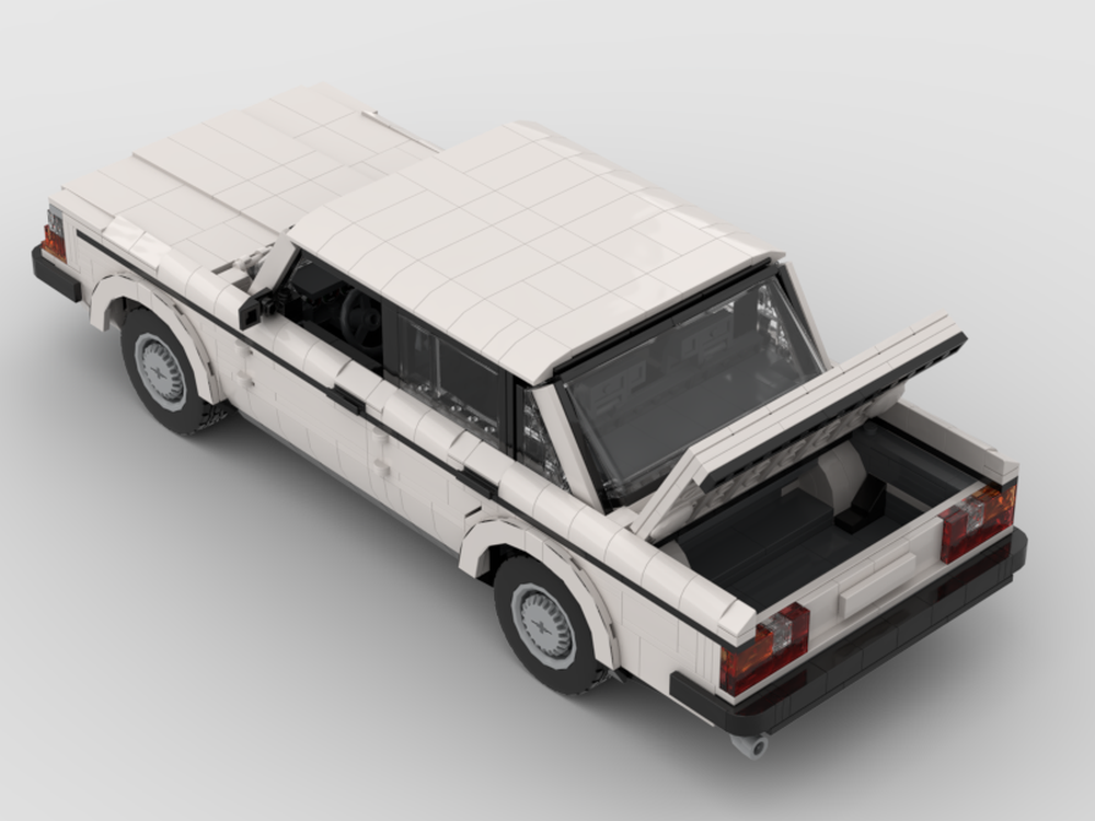 Lego Moc Volvo 240 Sedan By Thecarbuilder Rebrickable Build With Lego