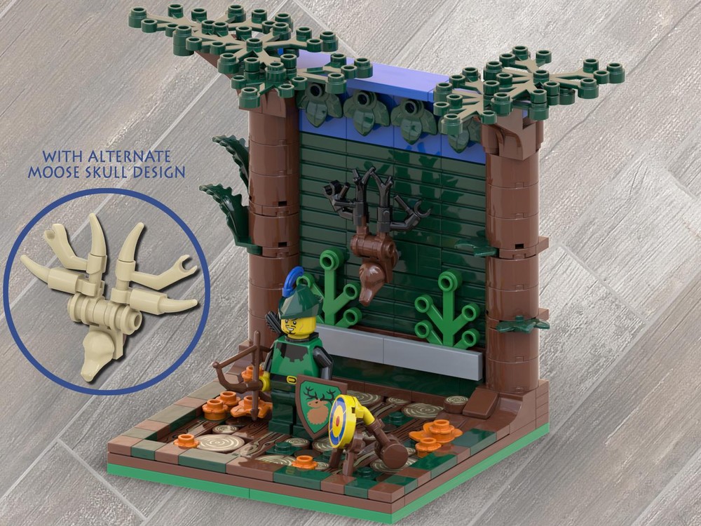 LEGO MOC Forestmen Display With Deer Skull by Thomus_Bean | Rebrickable ...
