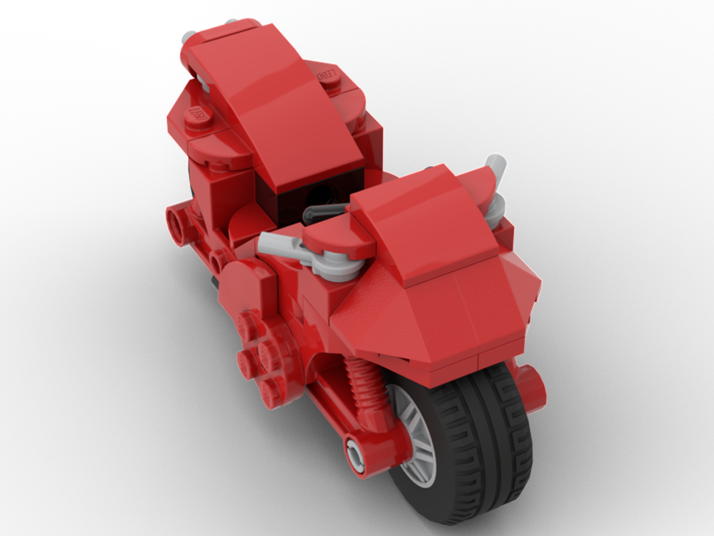 Lego Moc 40517 Mod Motorbike By Hoppepe Rebrickable Build With Lego