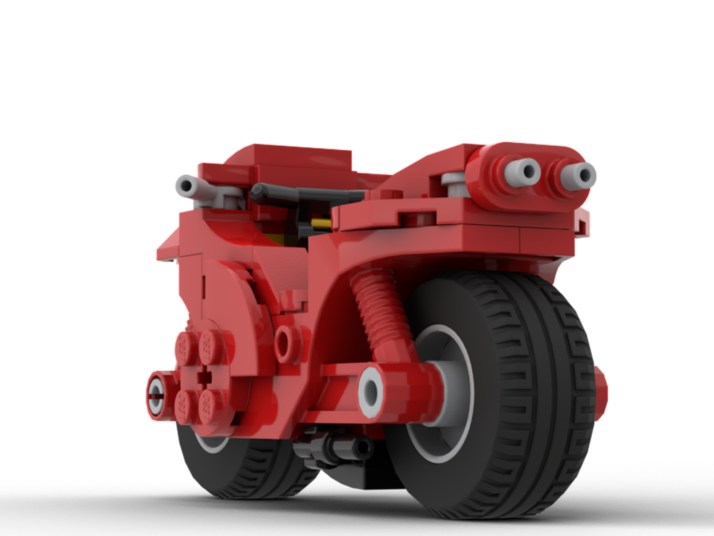 Lego Moc 40517 Mod Motorbike By Hoppepe Rebrickable Build With Lego