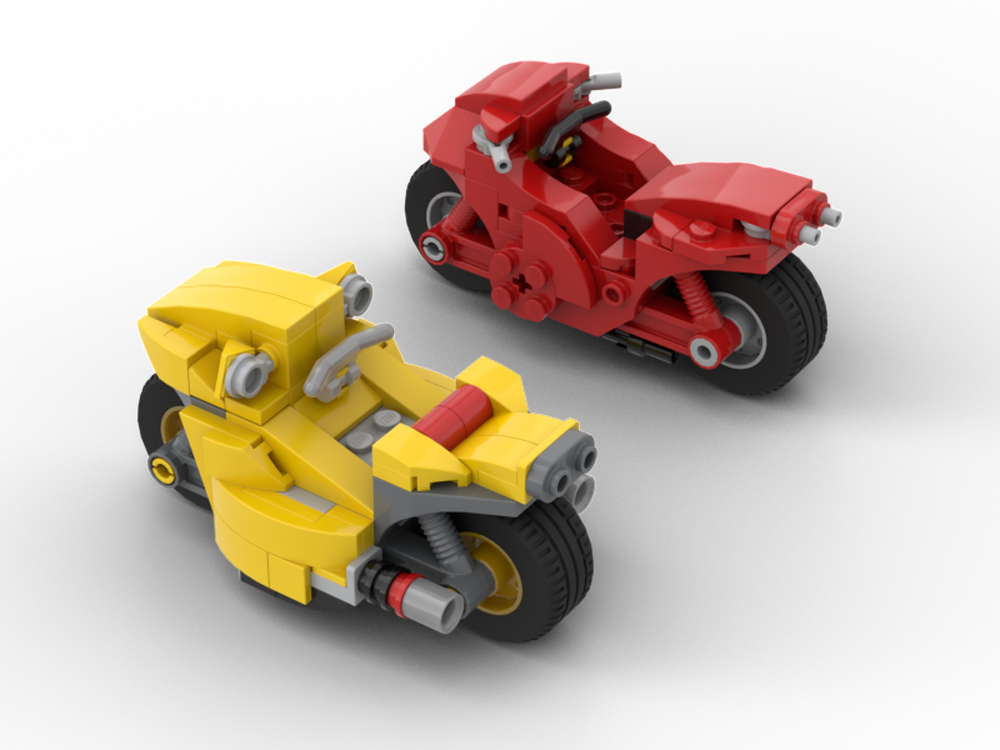 Lego Moc 40517 Mod Motorbike By Hoppepe Rebrickable Build With Lego