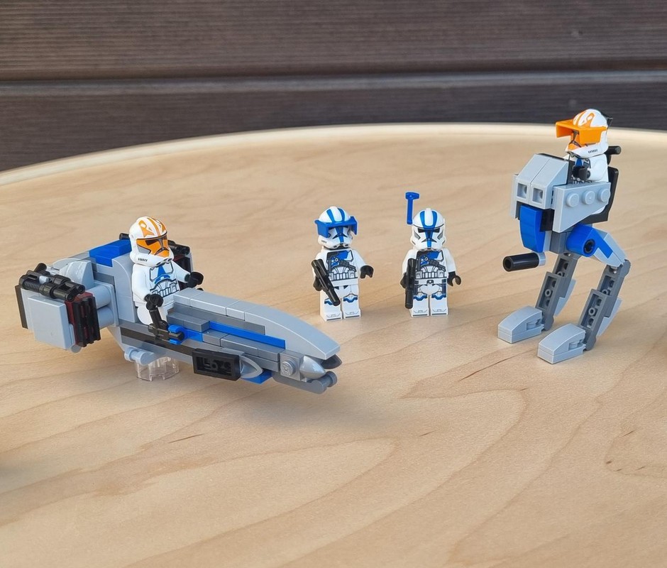 LEGO MOC Barc speeder and AT-RT (75345/75359) by tgbdz | Rebrickable ...