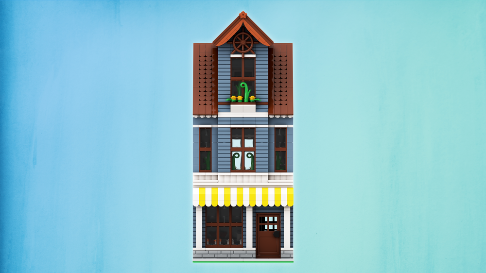 LEGO MOC Fish shop modular building by JuliaBuilds | Rebrickable ...