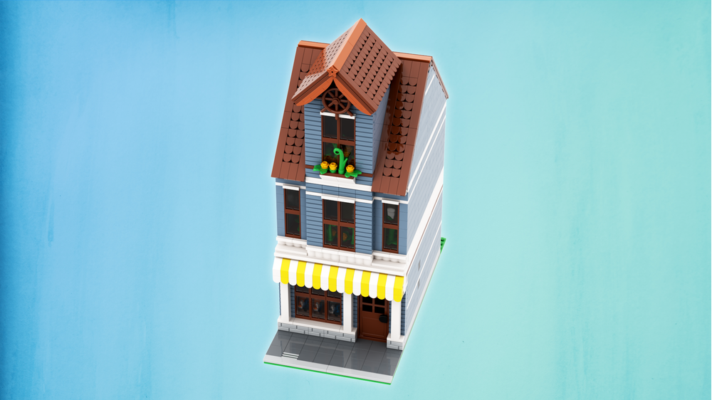 LEGO MOC Fish shop modular building by JuliaBuilds | Rebrickable ...