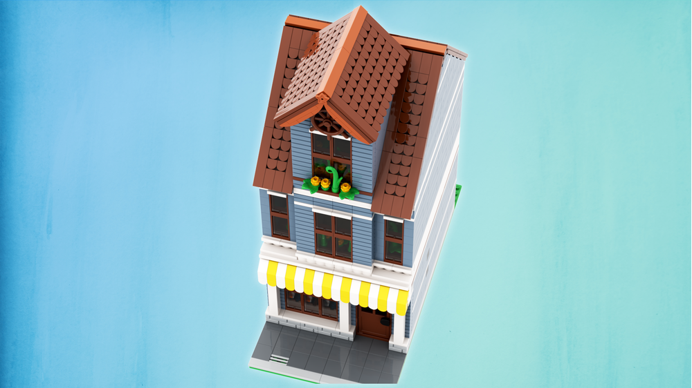 LEGO MOC Fish shop modular building by JuliaBuilds | Rebrickable ...