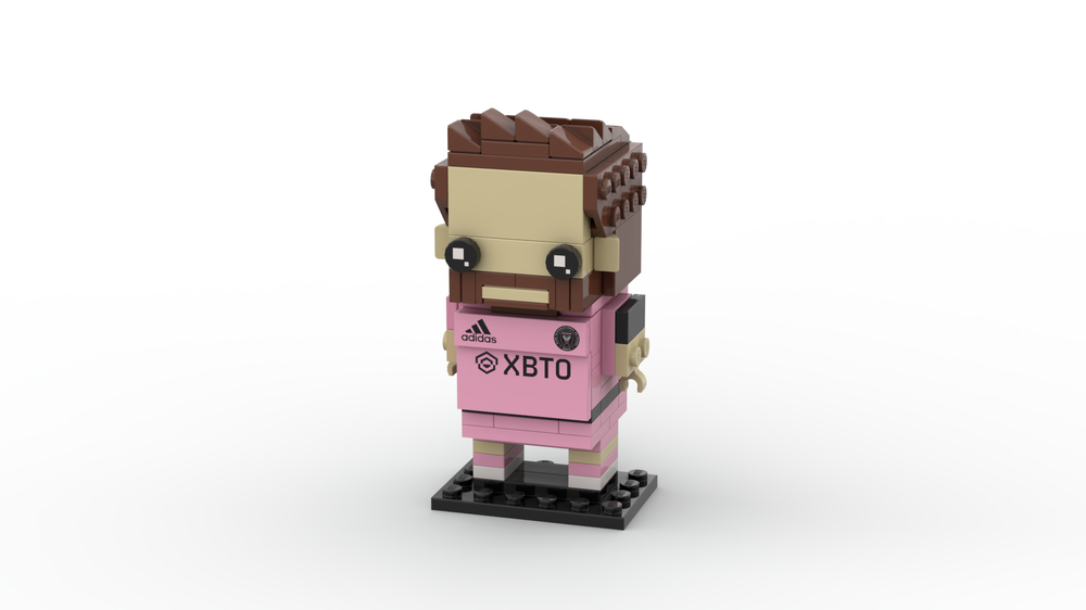 LEGO MOC Lionel Messi in Inter Miami Kit by SafeBrickz | Rebrickable ...