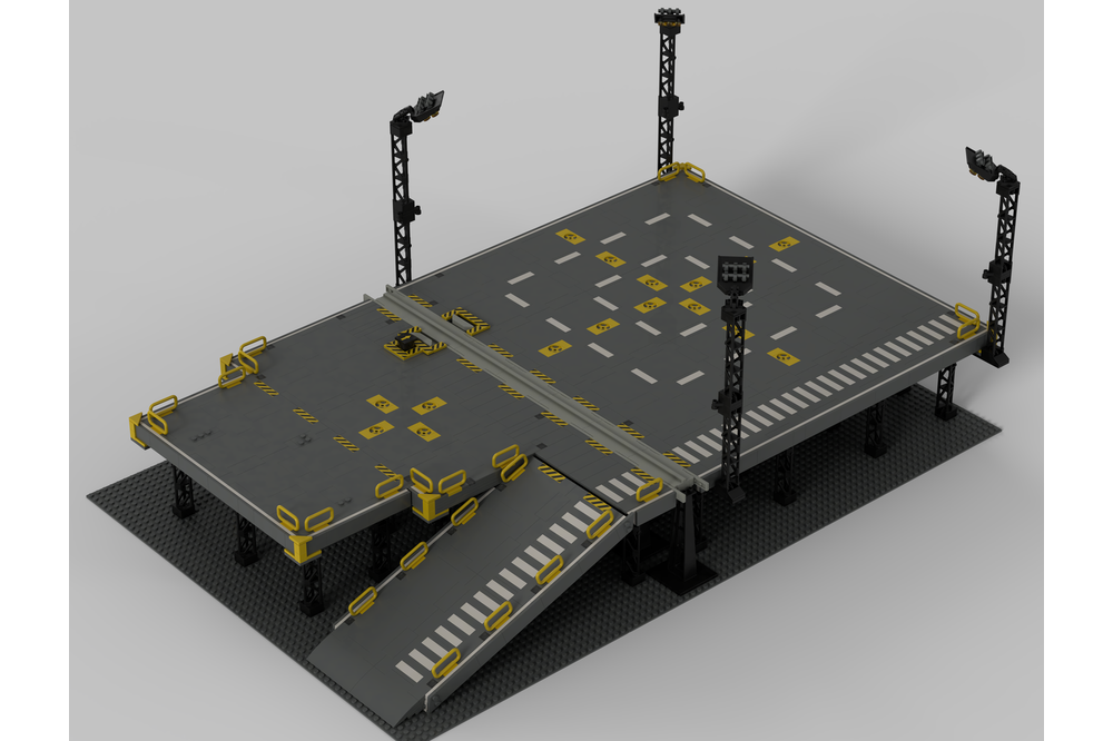 Lego Moc Space Landing Pad With Monorail Bigger By Bernd Das Brot