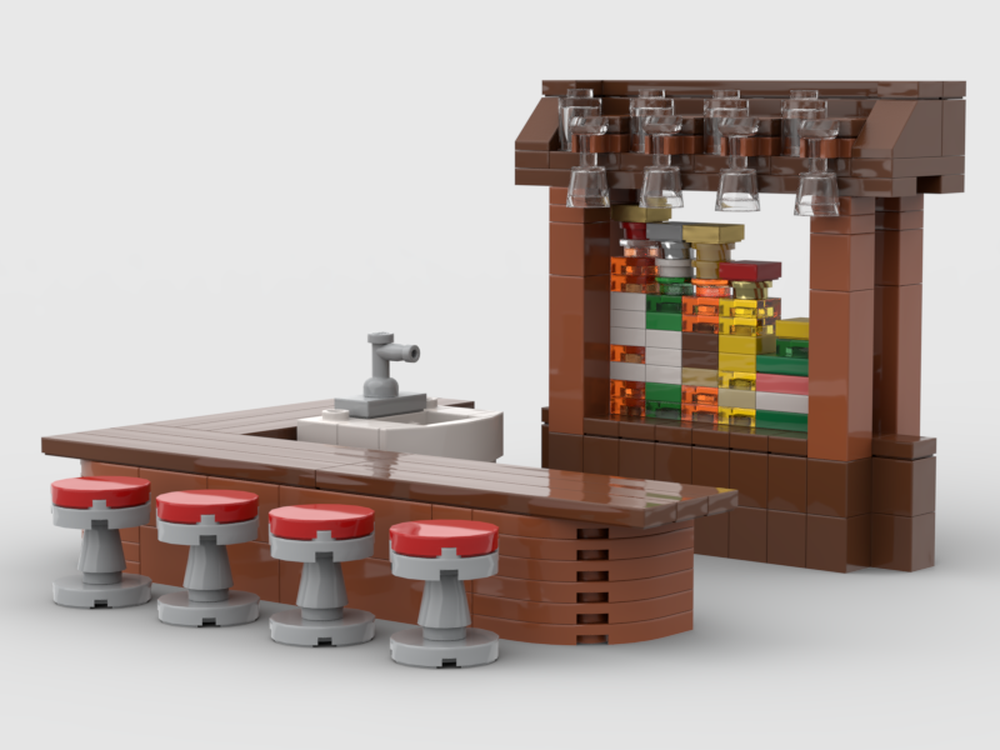 LEGO MOC Mini homemade bar by Andres16 | Rebrickable - Build with LEGO