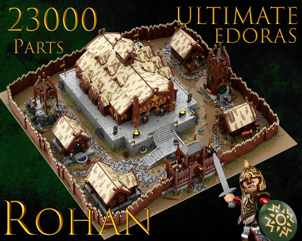 LEGO MOC Ultimate Edoras Rohan Town by Legat_Of_Legion | Rebrickable - Build with LEGO