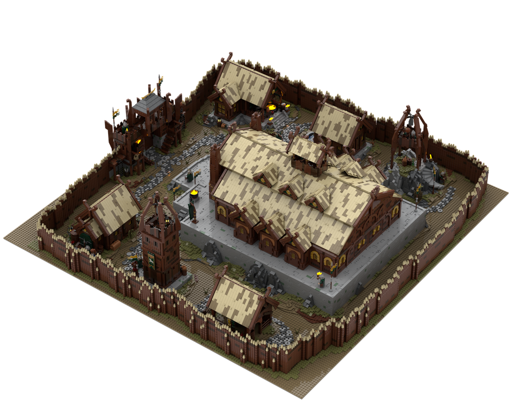 LEGO MOC Ultimate Edoras Rohan Town by Legat_Of_Legion | Rebrickable ...