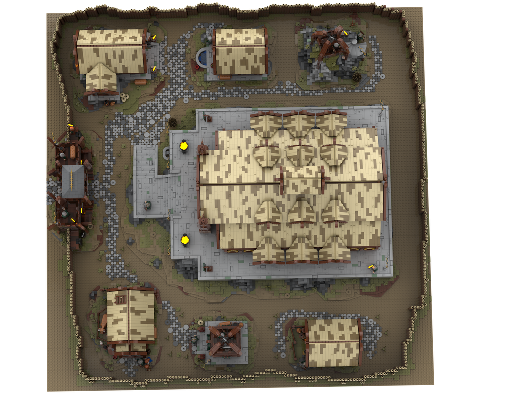 LEGO MOC Ultimate Edoras Rohan Town by Legat_Of_Legion | Rebrickable ...