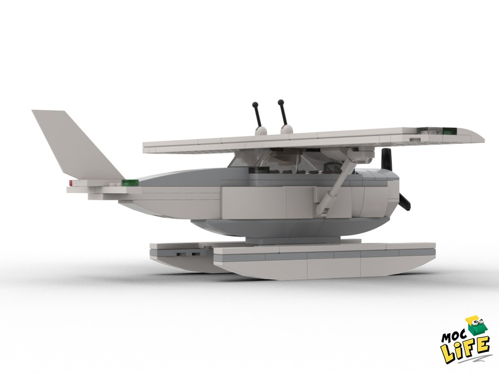 LEGO MOC Cessna 172 float by MocLife | Rebrickable - Build with LEGO