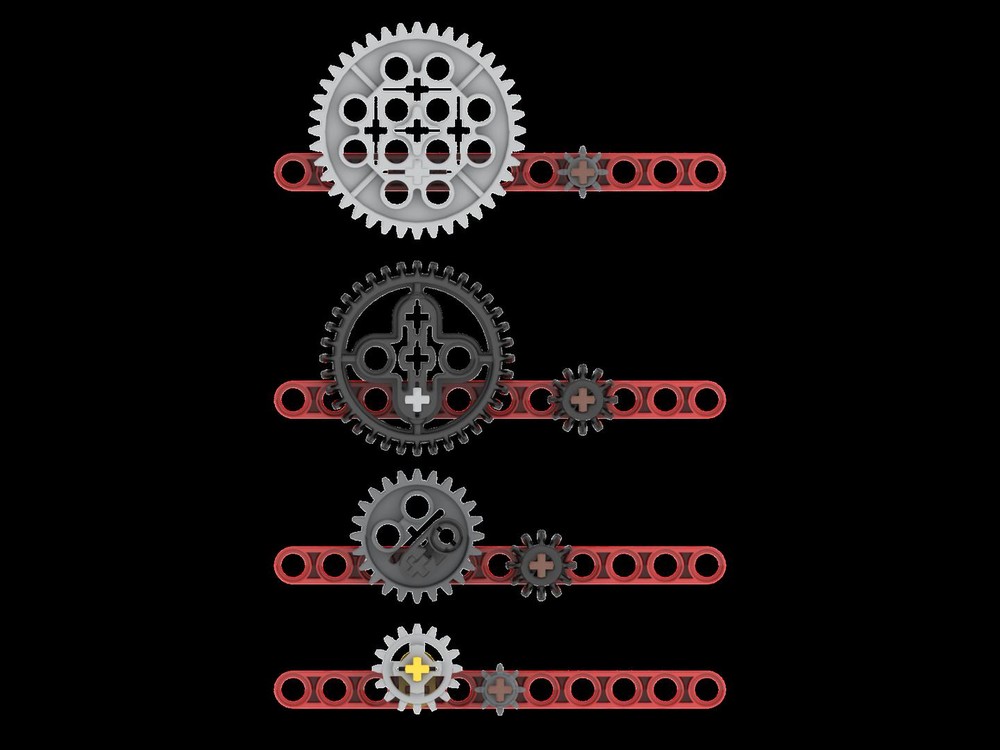 Lego Moc Offset Gears By 2in1 Rebrickable Build With Lego