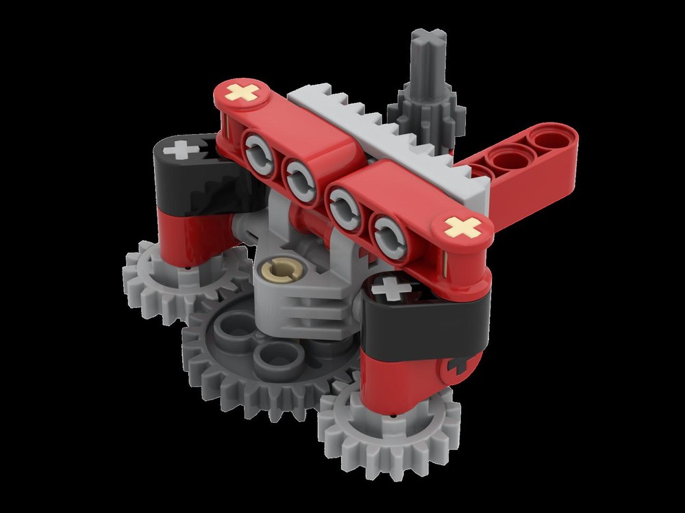 LEGO MOC Gearrack Stepper #1 by 2in1 | Rebrickable - Build with LEGO
