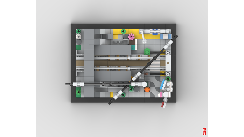 LEGO MOC Micro Worlds: Japanese train station I by Kenjanoishi ...