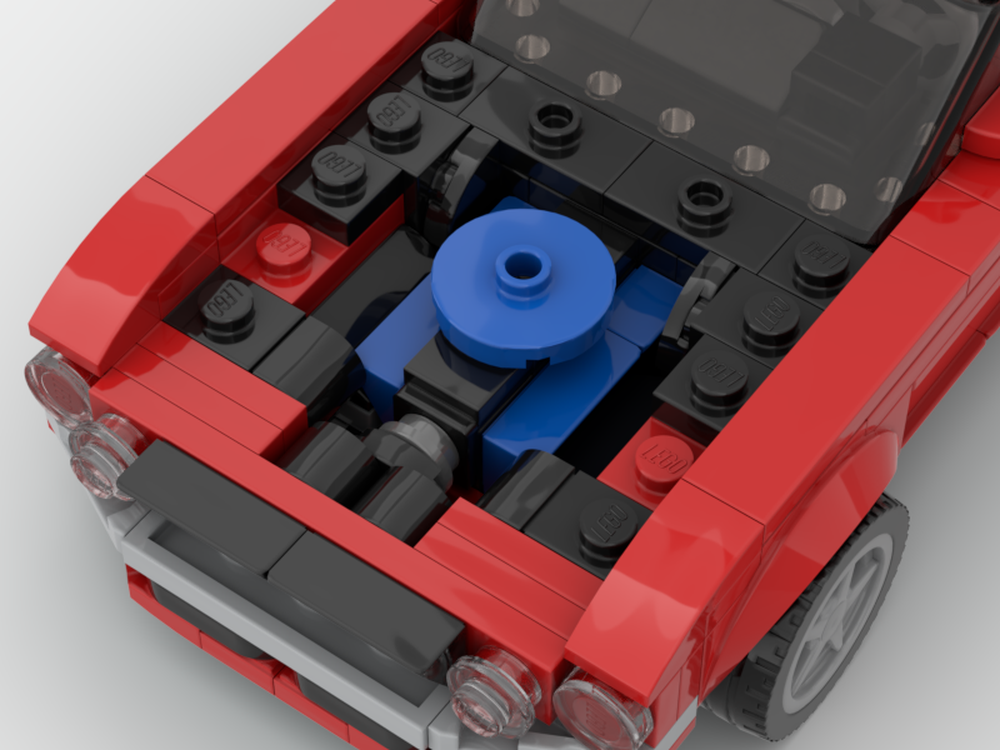 Lego Moc 1969 Ford Mustang Boss 429 By Kinetickit Rebrickable Build