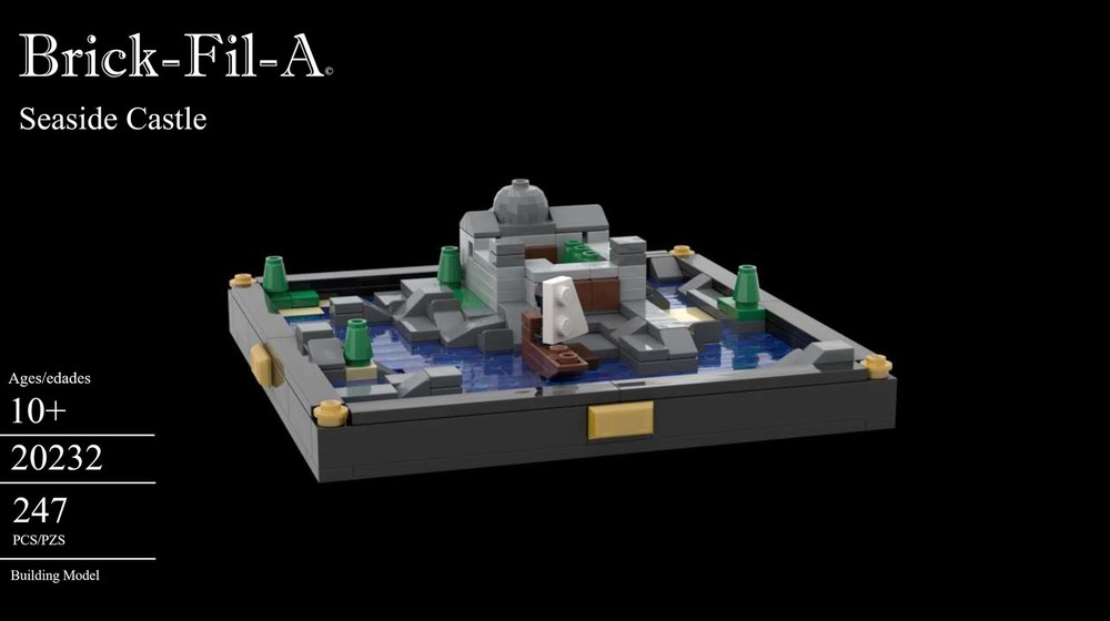 LEGO MOC Seaside Castle by Brick-Fil-A-Builds | Rebrickable - Build ...