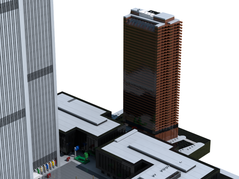 Lego Moc The World Trade Center 1625 By Sebriicks Rebrickable