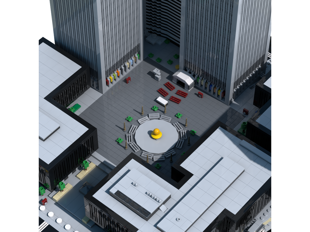 Lego Moc The World Trade Center 1625 By Sebriicks Rebrickable