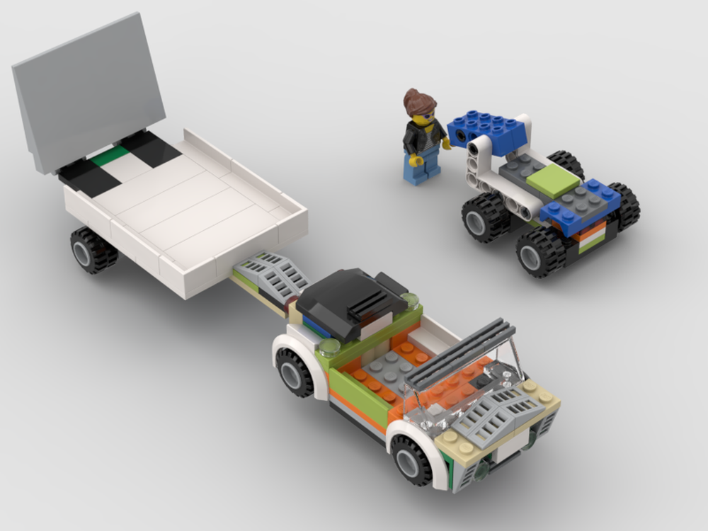 LEGO MOC-156124 Car and Mow Trailer by That Lego Dude | Rebrickable ...