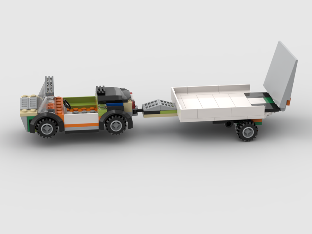 LEGO MOC-156124 Car and Mow Trailer by That Lego Dude | Rebrickable ...