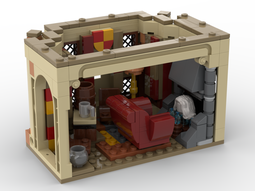 Lego Moc Hp Modular Red Common Room Great Tower 24 By Gobsmack