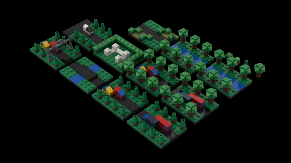 LEGO MOC Micro Landscape Modules by gvrmakes | Rebrickable - Build with ...