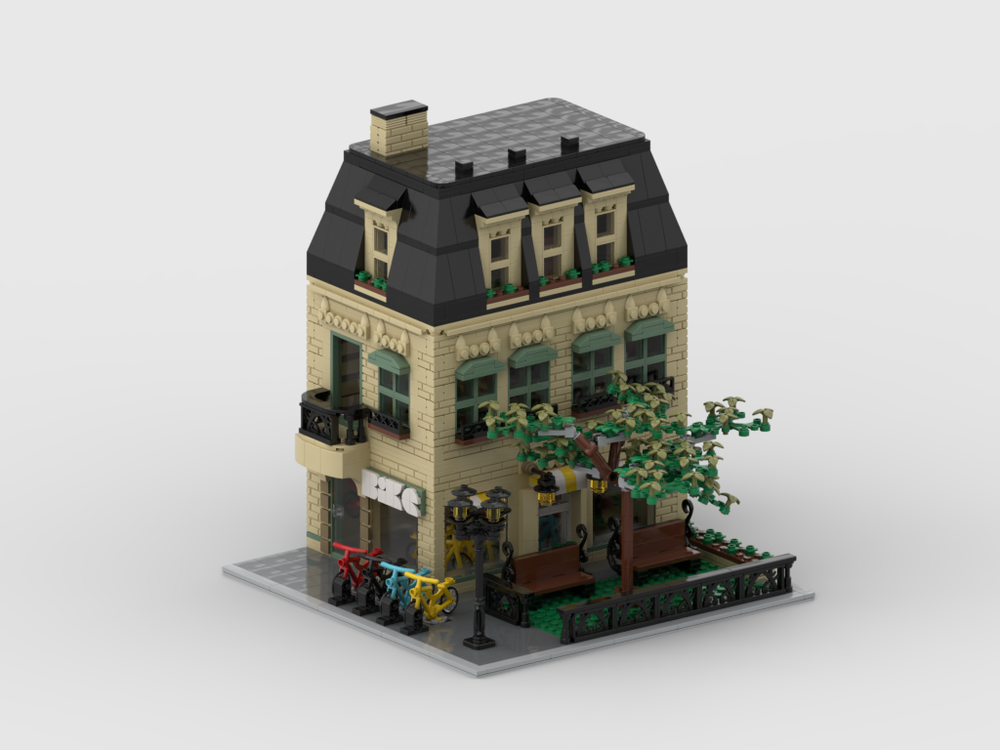 LEGO MOC Modular Bicycle Shop by gabizon | Rebrickable - Build with LEGO