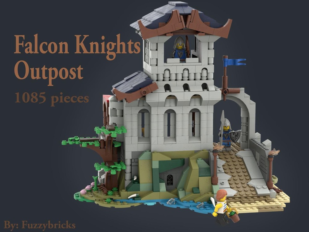 Lego Moc Falcon Knights Outpost By Fuzzybricks Rebrickable Build