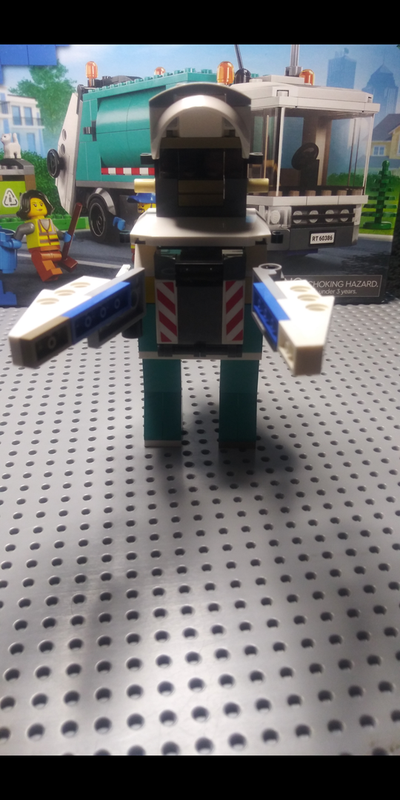 LEGO MOC Lego Mechs: Garbage Truck Claw Mech with Droid Fighter by ...