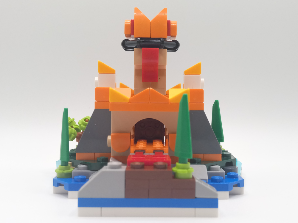 Lego Moc 40593 Orange Castle By Dafeld Rebrickable Build With Lego