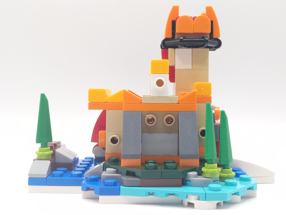 Lego Moc 40593 Orange Castle By Dafeld Rebrickable Build With Lego
