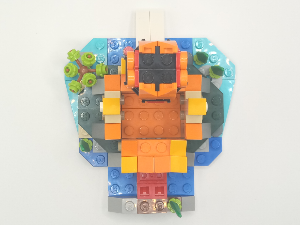 Lego Moc 40593 Orange Castle By Dafeld Rebrickable Build With Lego