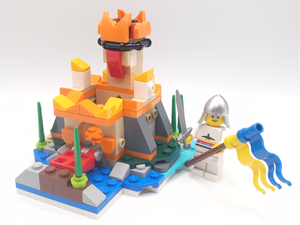 Lego Moc 40593 Orange Castle By Dafeld Rebrickable Build With Lego