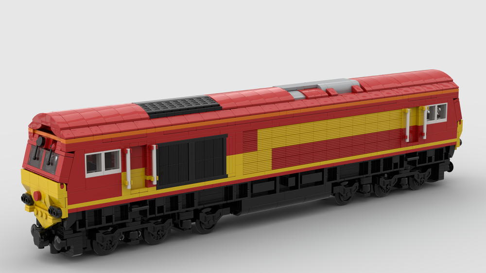 LEGO MOC Diesel locomotive - Class 66 by Mimi68 | Rebrickable - Build with LEGO