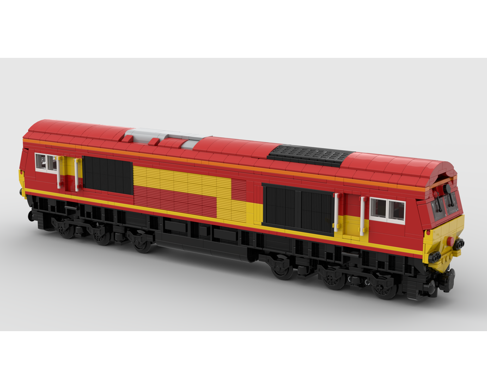 LEGO MOC Diesel locomotive - Class 66 by Mimi68 | Rebrickable - Build with LEGO