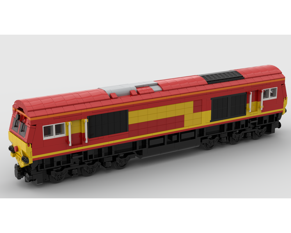 LEGO MOC Diesel locomotive - Class 66 by Mimi68 | Rebrickable - Build ...